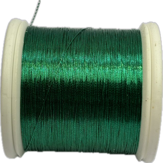 Gudebrod HT Metallic Nylon Thread - Size A - Green 9358 (100 Yard Spoo ...